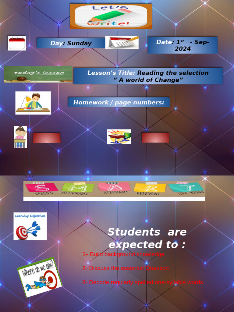 English Class Cliche 1st (Week 2) Term 1 g4 | PDF