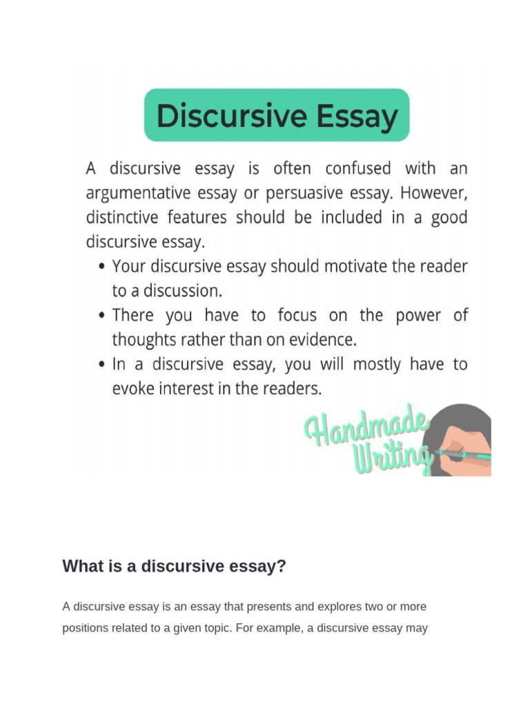 What is a Discursive Essay | PDF