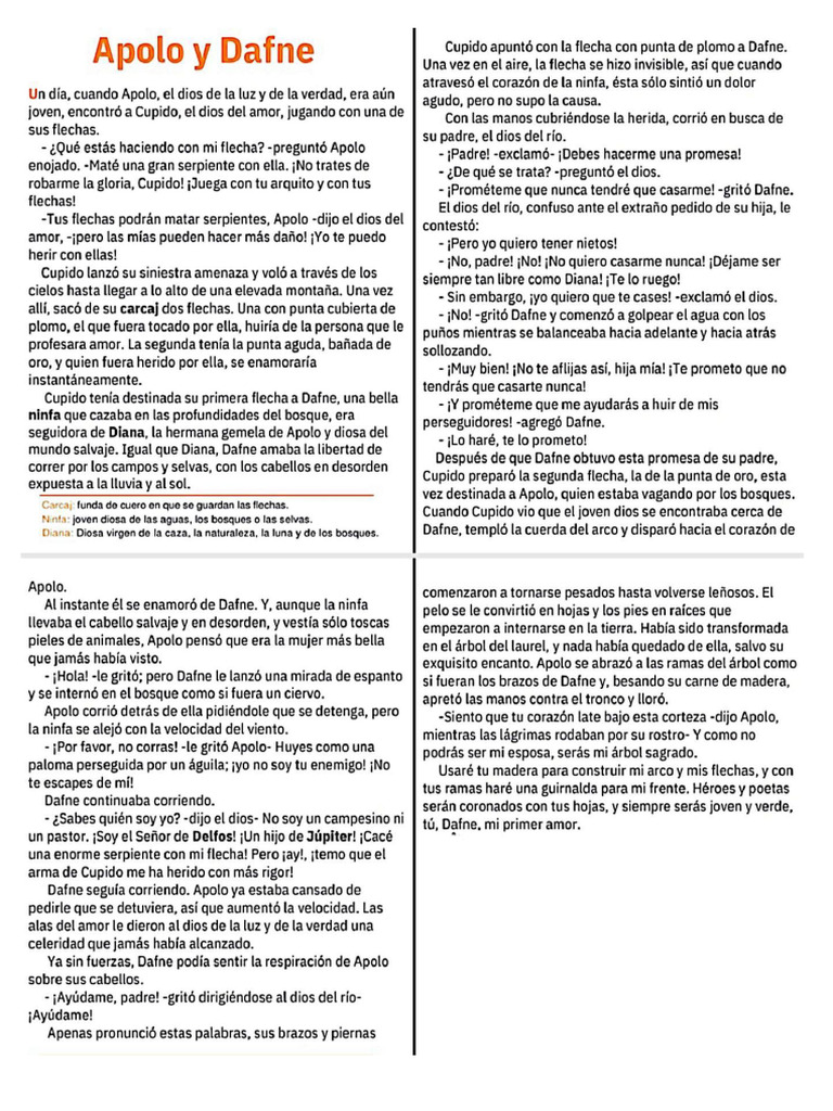 Apolo y Dafne | PDF