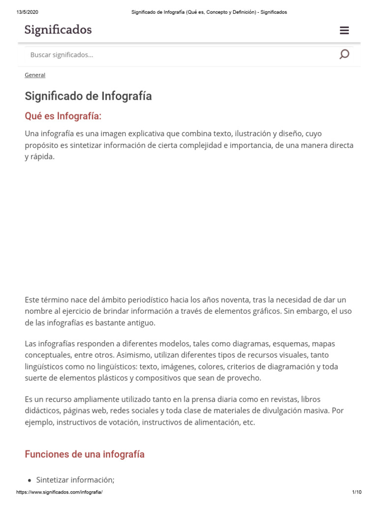 Significado de Infografía (Qué Es, Concepto y Definición ...