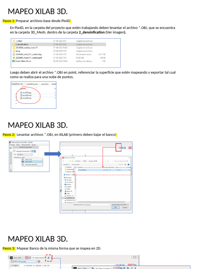 MapeoBanco Xilab 3D | PDF
