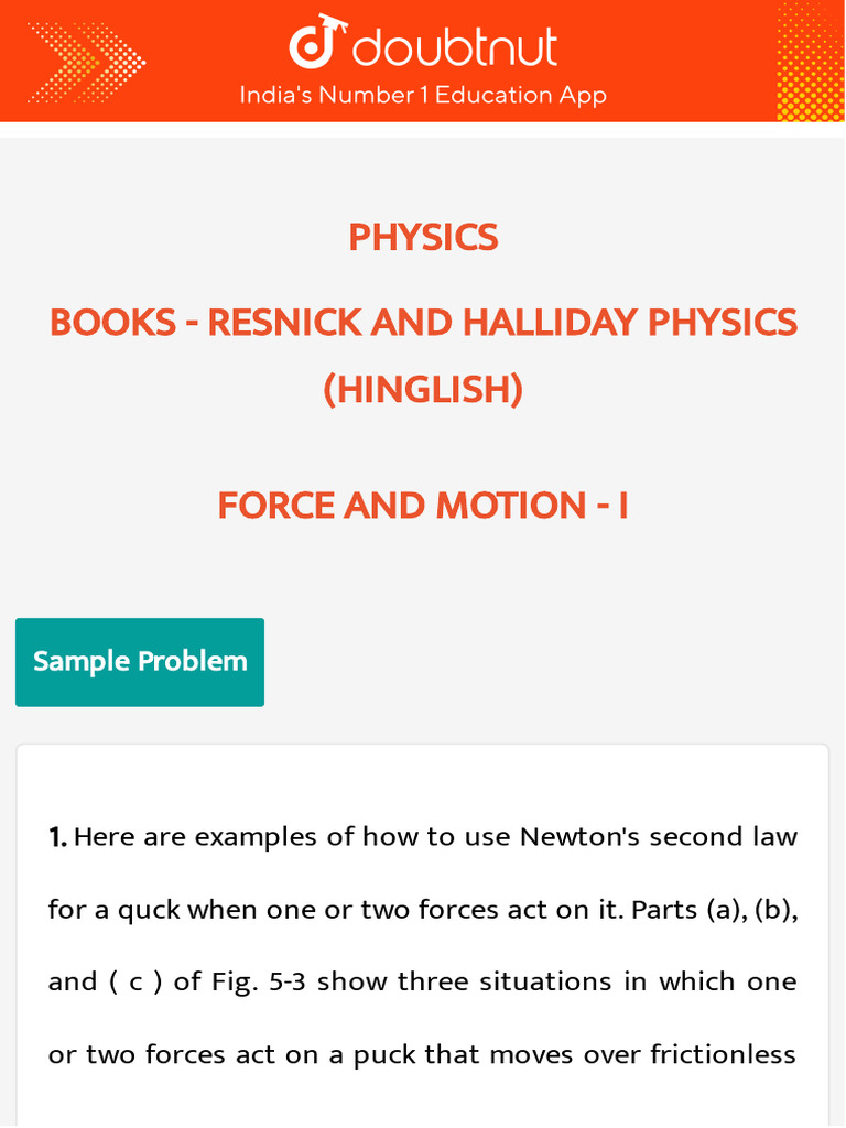 3752 Books Doubtnut Question Bank | PDF | Force | Tension (Physics)