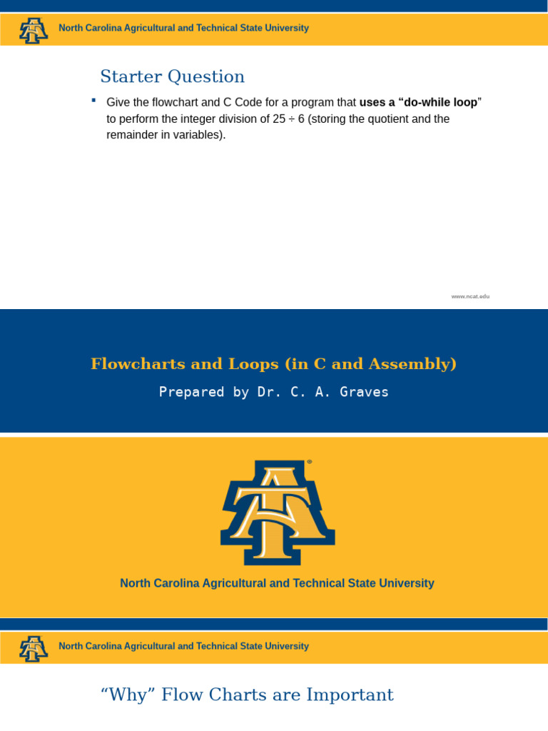13 - Flowcharts and Loops (In C and Assembly) | PDF | Control Flow | Computer Science