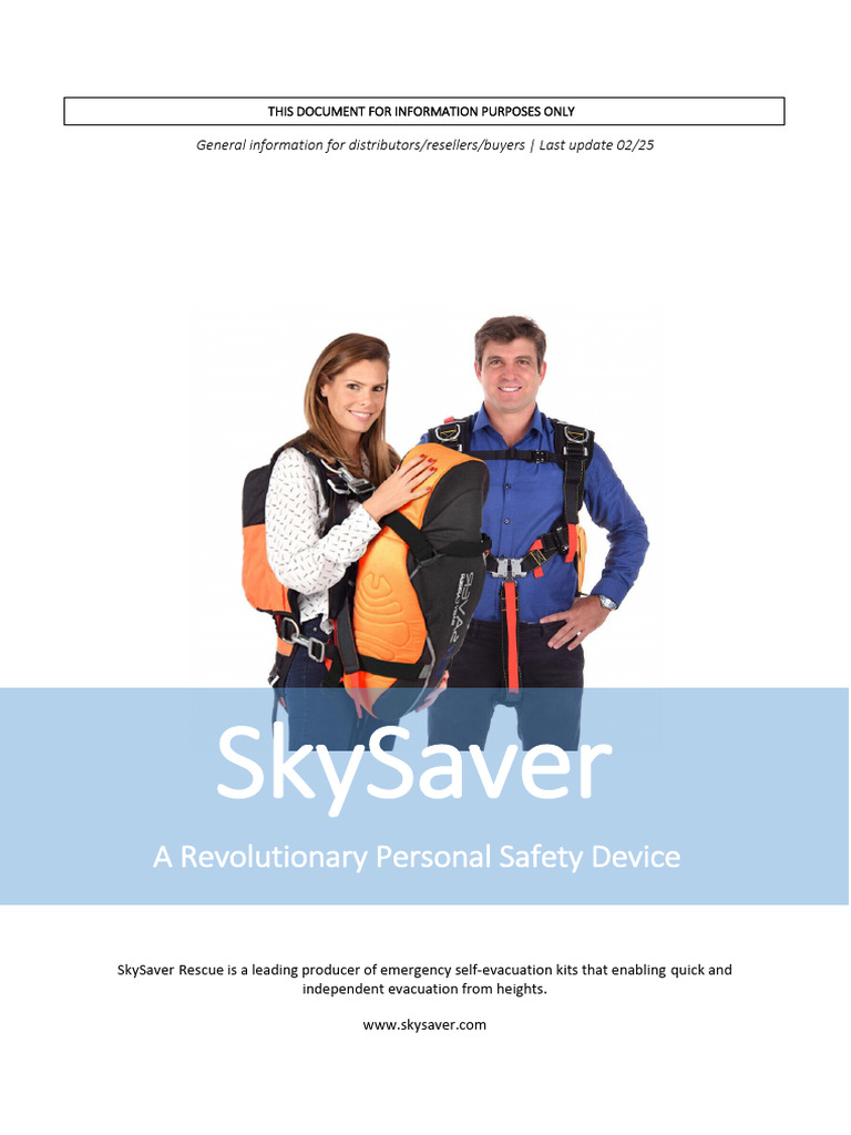 SkySaver Personal Rescue Device Overview | PDF | Firefighter