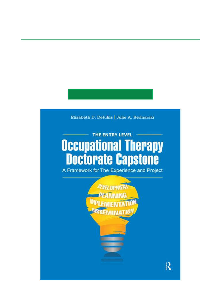 Capstone Framework for OT Doctorate | PDF
