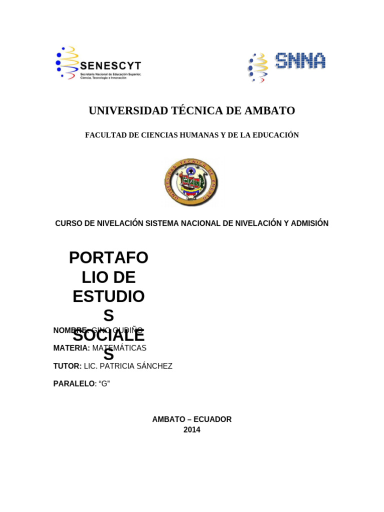 CARATULA-SENECYT | PDF