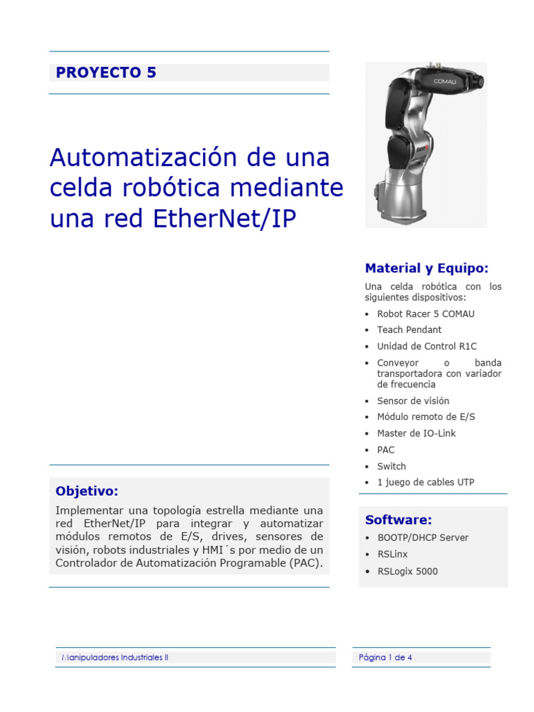 Man_Indus_II_Proy5 (1) | PDF | Dirección IP | Robot