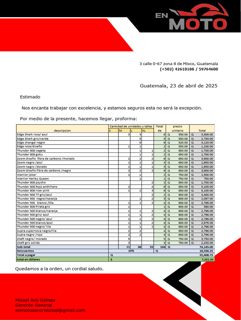 Proforma 4.0 | PDF | Arco iris