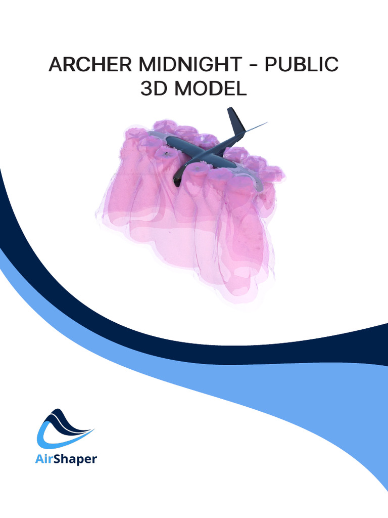 Archer Midnight 3D Model Aerodynamics Analysis | PDF | Drag (Physics ...