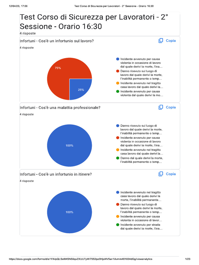 Risposte Quiz Sicurezza | PDF