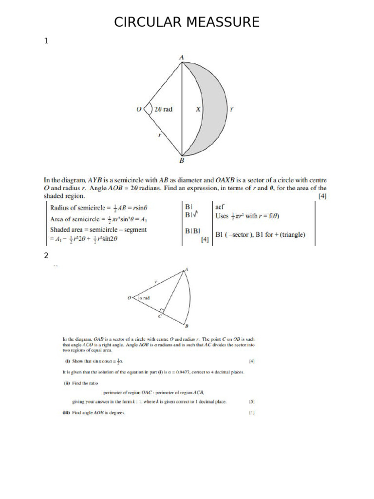 Circular Meassure - MS | PDF
