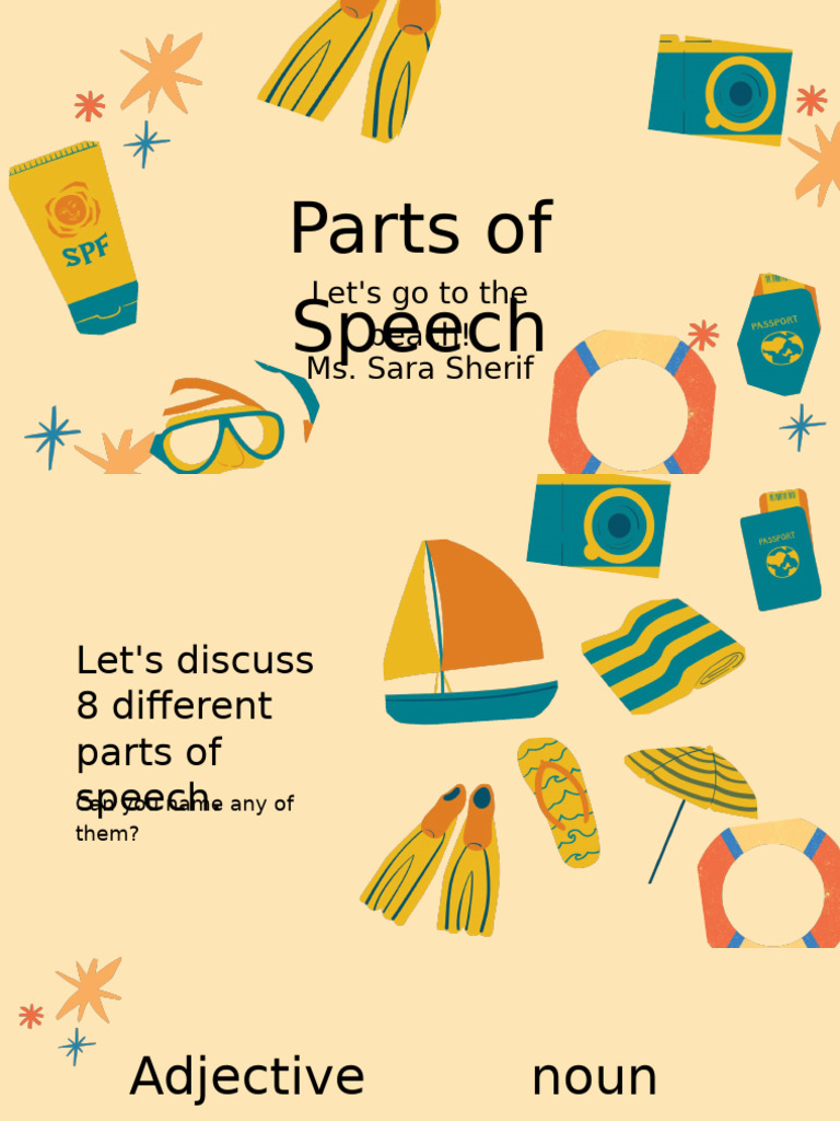 Parts of Speech Presentation | PDF