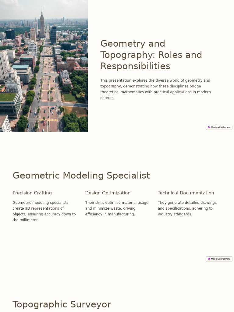 Geometry and Topography Roles and Responsibilities | PDF | Topography | Map
