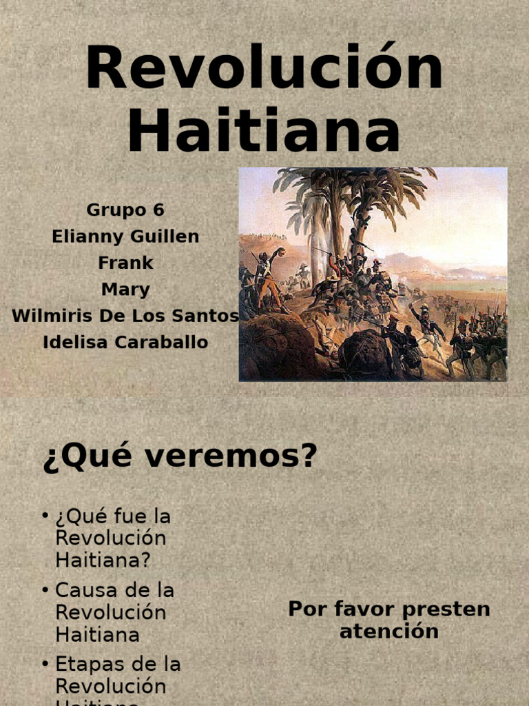 Revolución Hait-WPS Office | PDF | Haití | Esclavitud