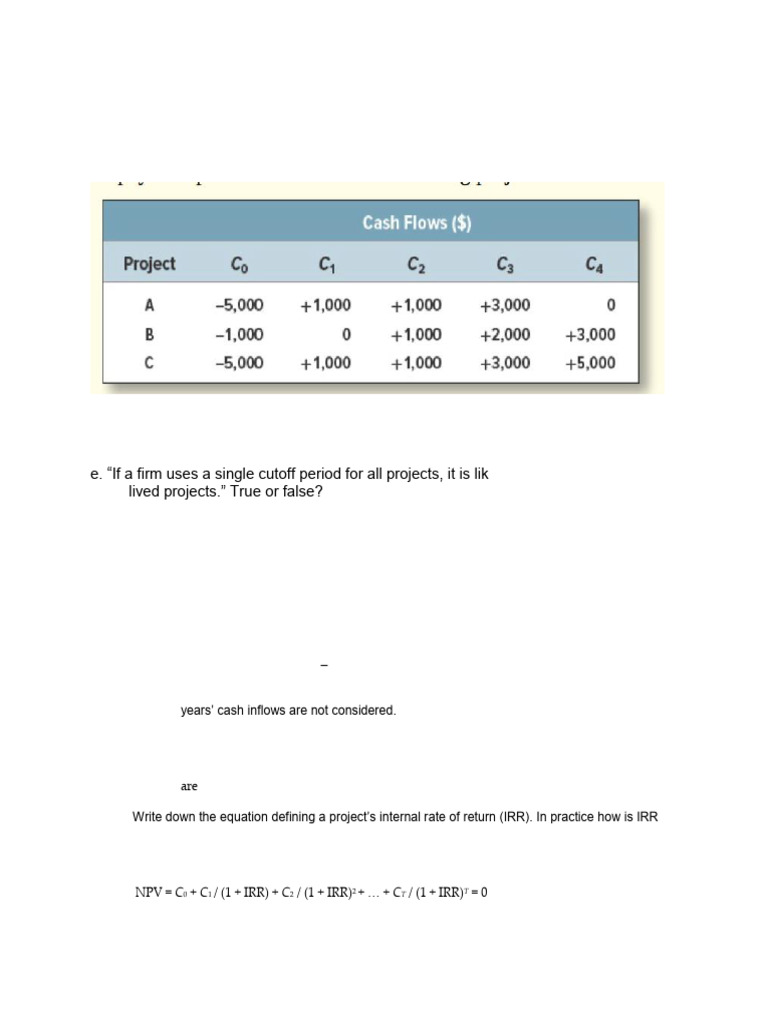 Lecture 5, Exercises With Solutions | PDF | Internal Rate Of Return ...