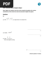 Maths Genie - A Level Revision - Algebraic Expressions Questions | PDF ...