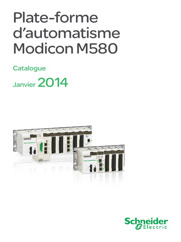Plate-Forme D'automatisme Modicon M580: Catalogue Janvier | PDF ...