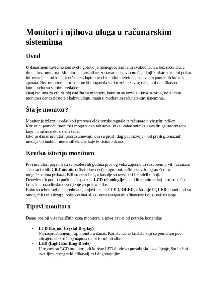 Monitori | PDF