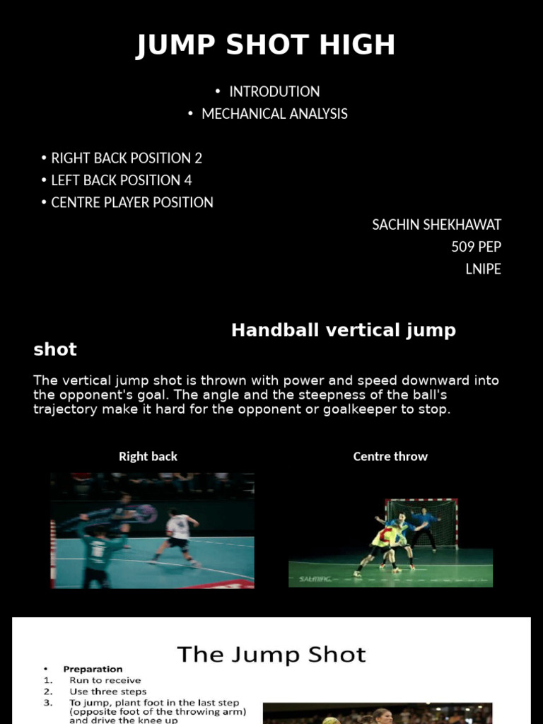 Handball Jump Shot Techniques Explained | PDF