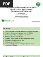 Persetujuan Lingkungan & RKL-RPL Rinci Melalui OSS - BKPM | PDF