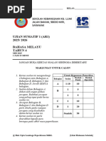 Contoh Muka Depan Soalan Peperiksaan | PDF