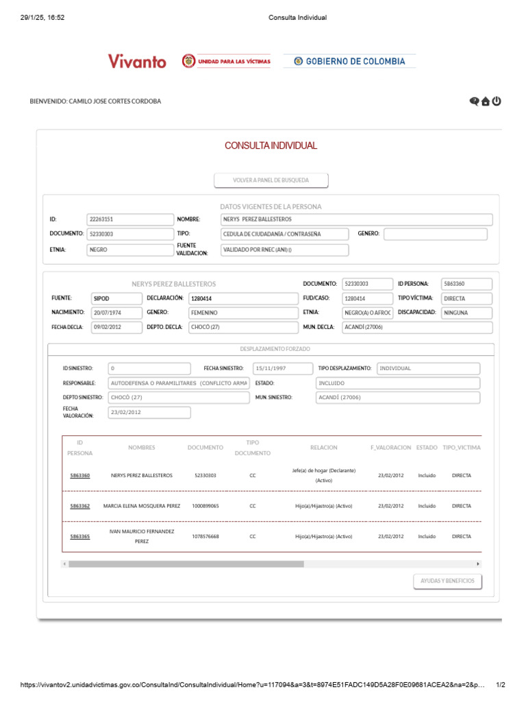 Consulta Individual nerys | PDF