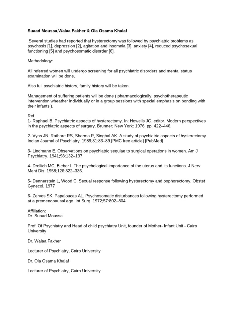 Suaad Moussa, Walaa Fakher & Ola Osama Khalaf | PDF