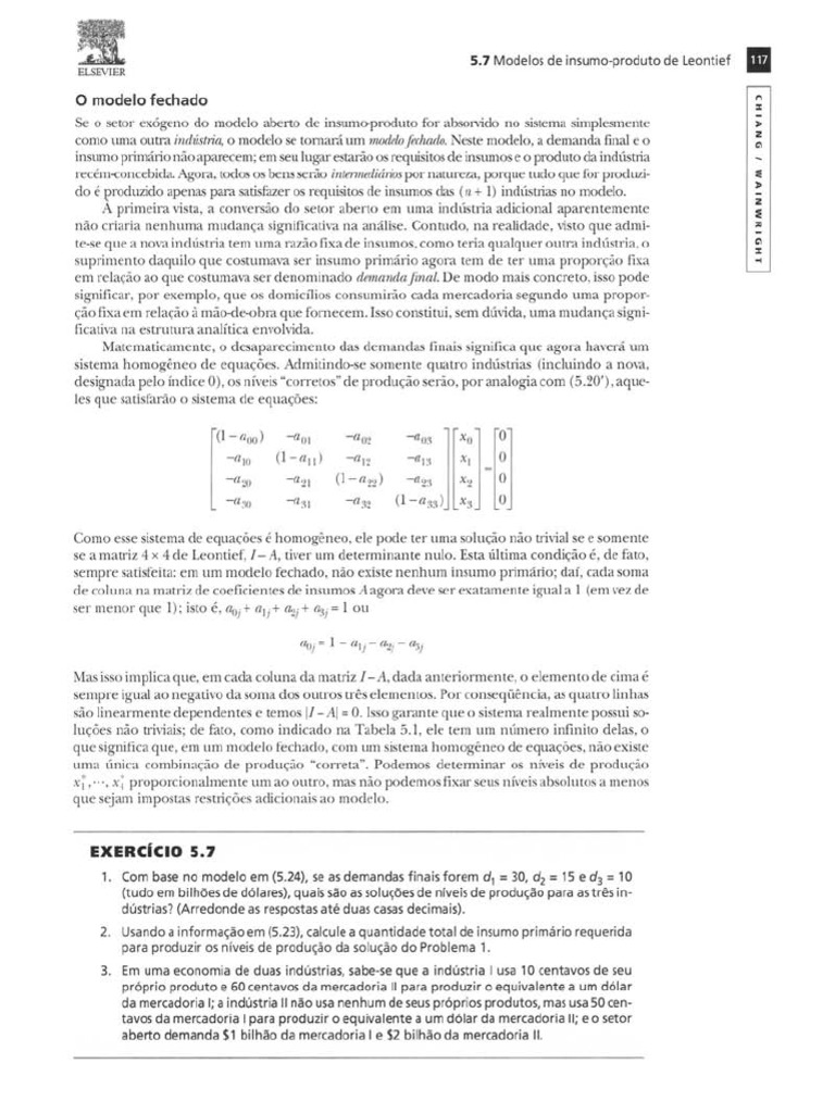 Alpha C. Chiang - Matemática Para Economistas Extract[143-144] | PDF ...