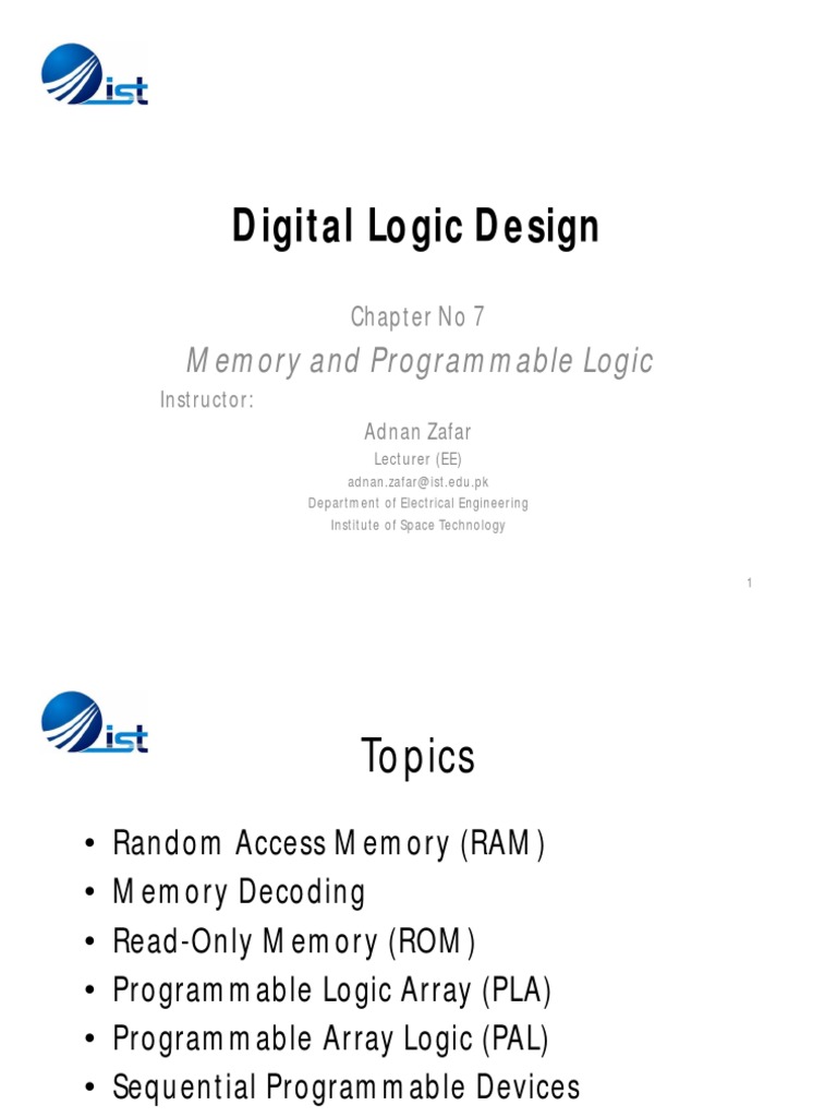 Chapter 7 Memory and Programmable Logic | PDF | Dynamic Random Access ...