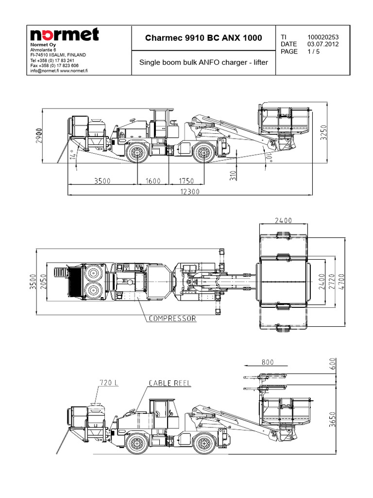 Charmec 9910 BC ANX 1000 Overview | PDF | Truck | Manufactured Goods