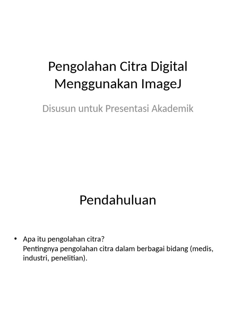 Pengolahan Citra Imagej (1) | PDF