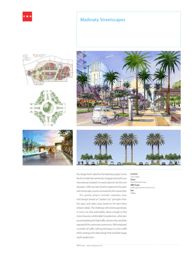 Madinaty Streetscape Design Overview | PDF
