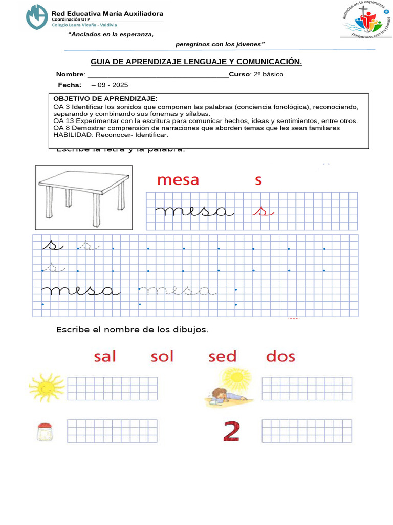 Ficha Consonante S | PDF