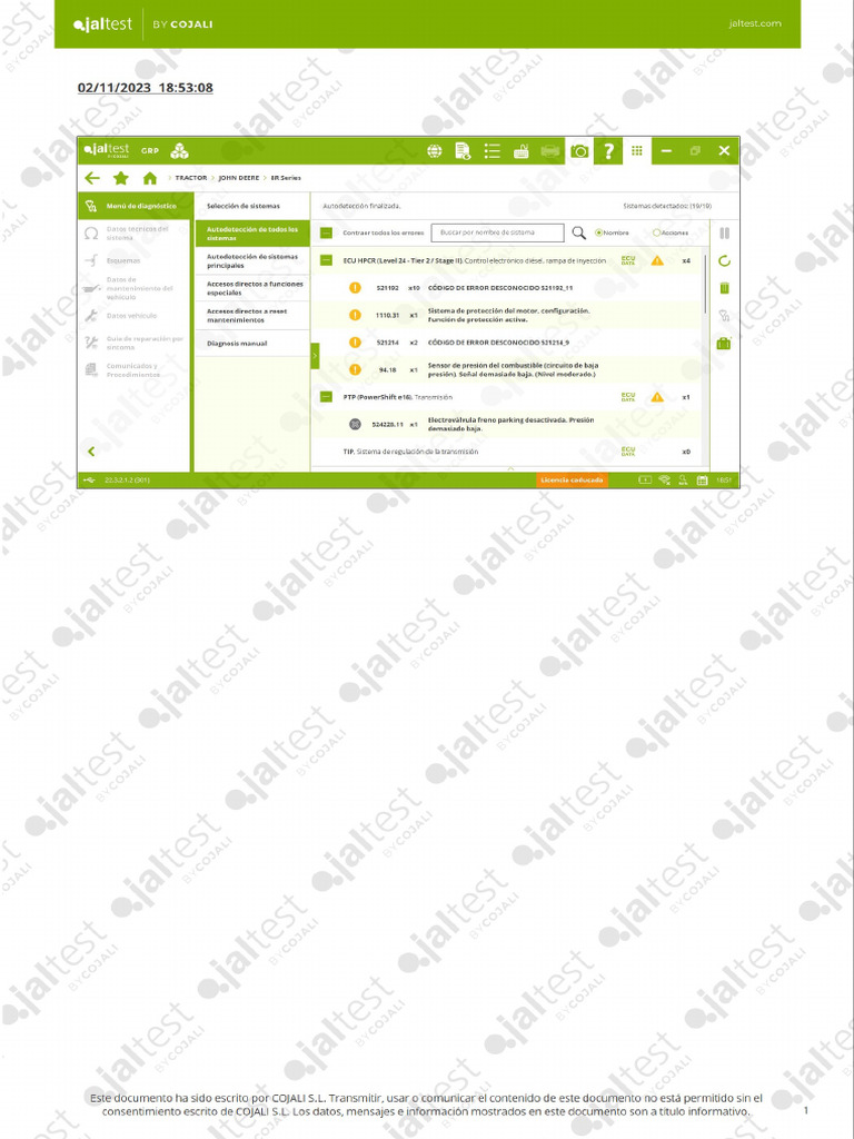 8270R Julio Moreno Codigos Despues de Borrado de Codigos | PDF