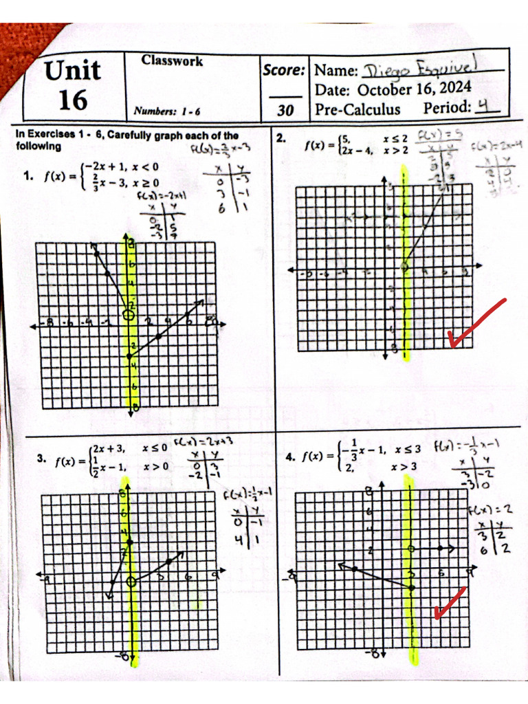 Unit 16 Classwork | PDF
