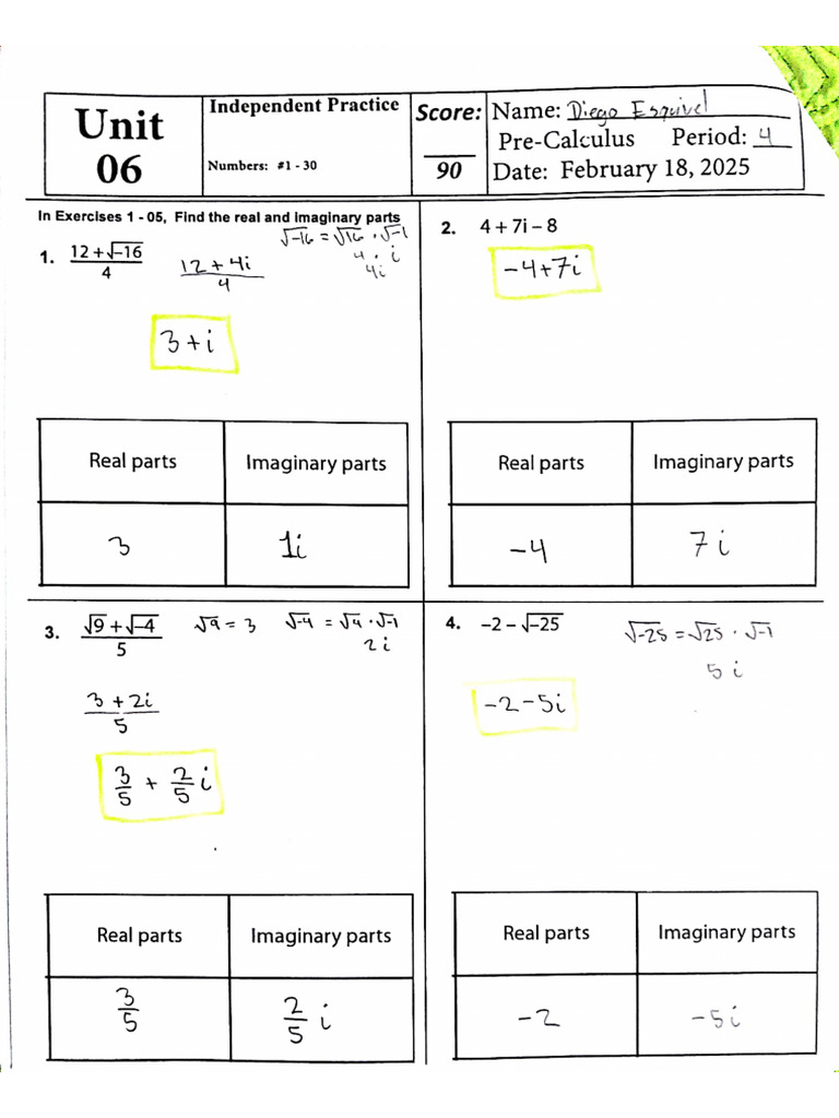 Unit 06 Independent Practice | PDF