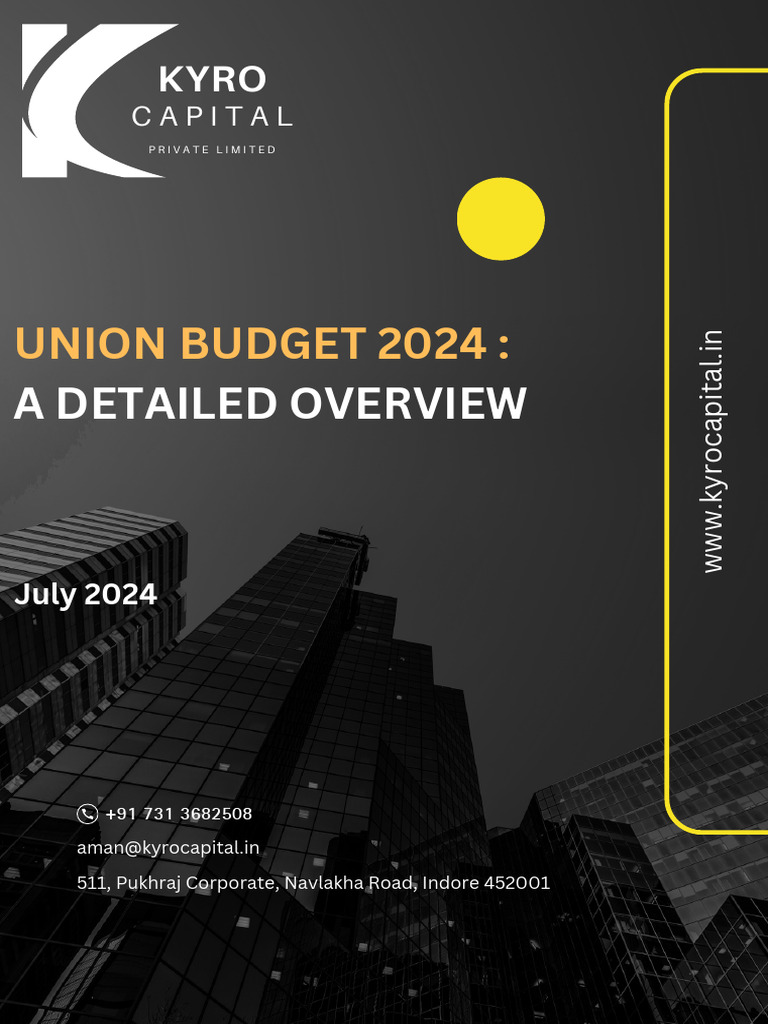 Union Budget 2024 Overview and Highlights | PDF | Taxes | Employment