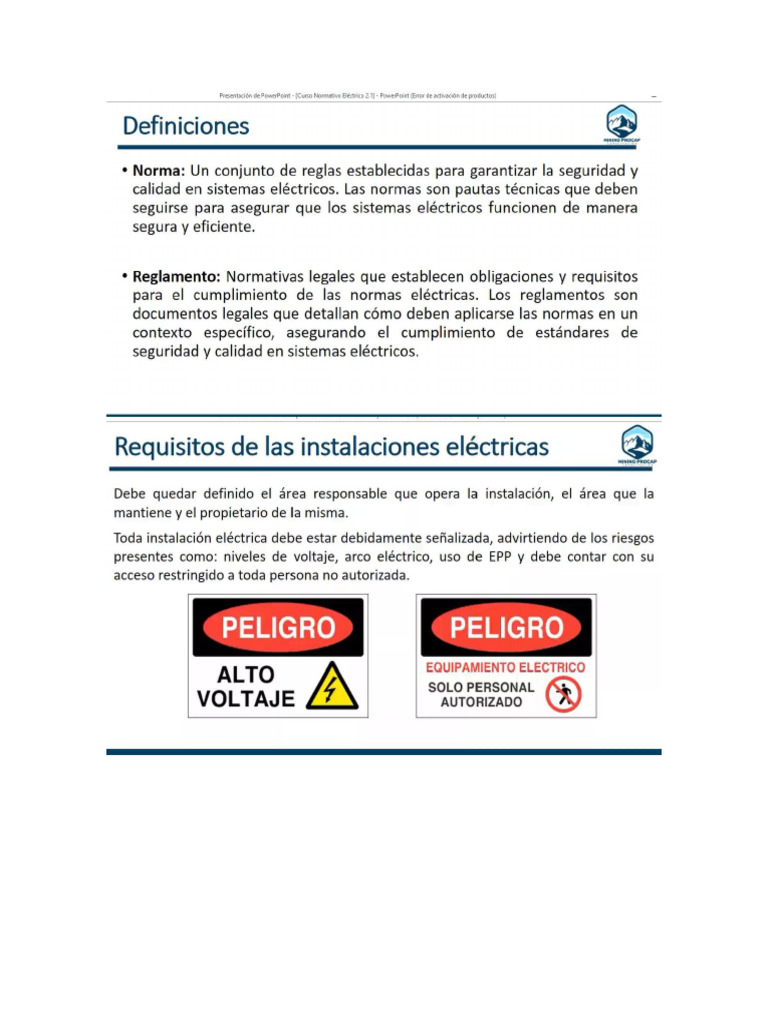 Curso normativo eléctrico 2.1 | PDF