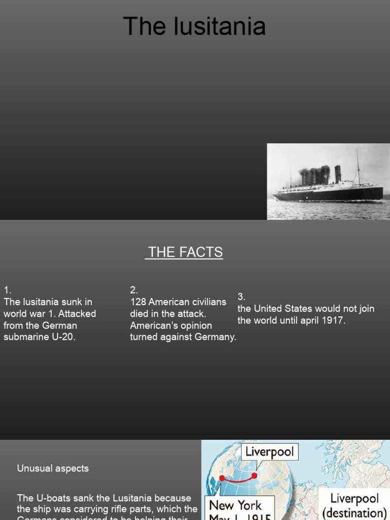 The Sinking of the Lusitania Explained | PDF