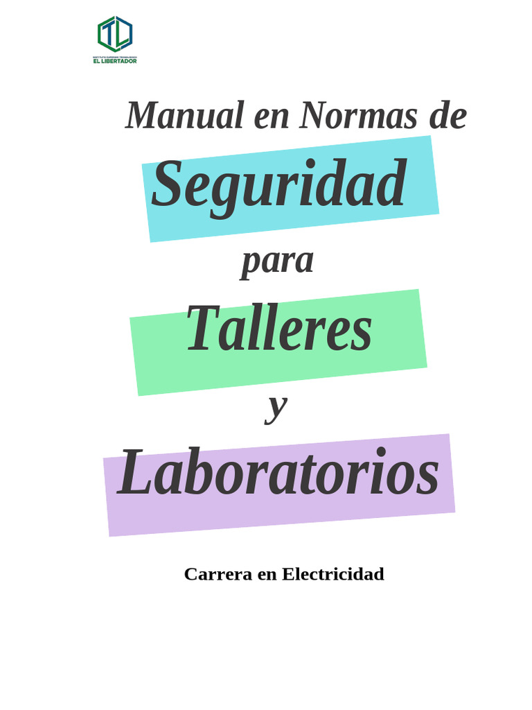 15 - Manual Técnico - Seguridad y Laboratorios | PDF | Laboratorios | Seguridad y salud ocupacional