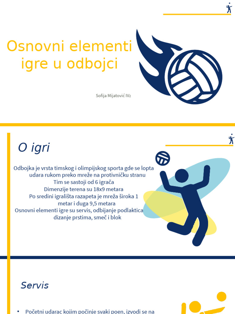Elementi Igre U Odbojci | PDF