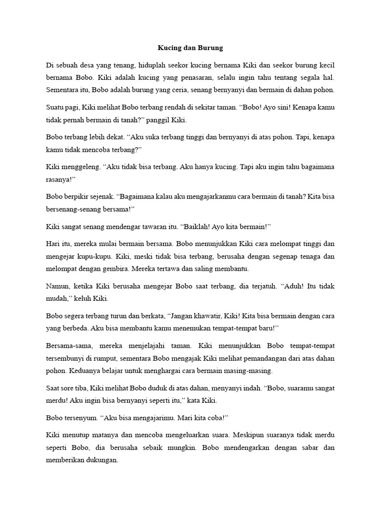 KUCING DAN BURUNG | PDF