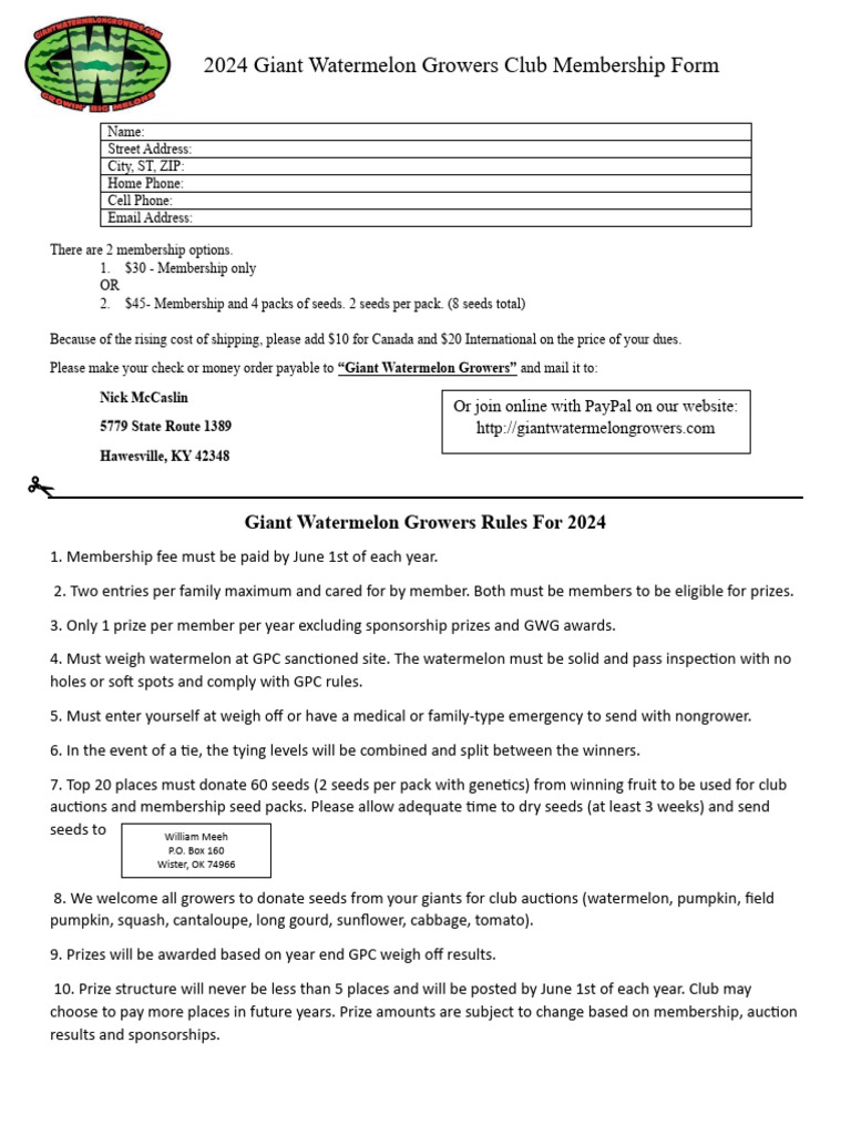GWG 2024 Application | PDF