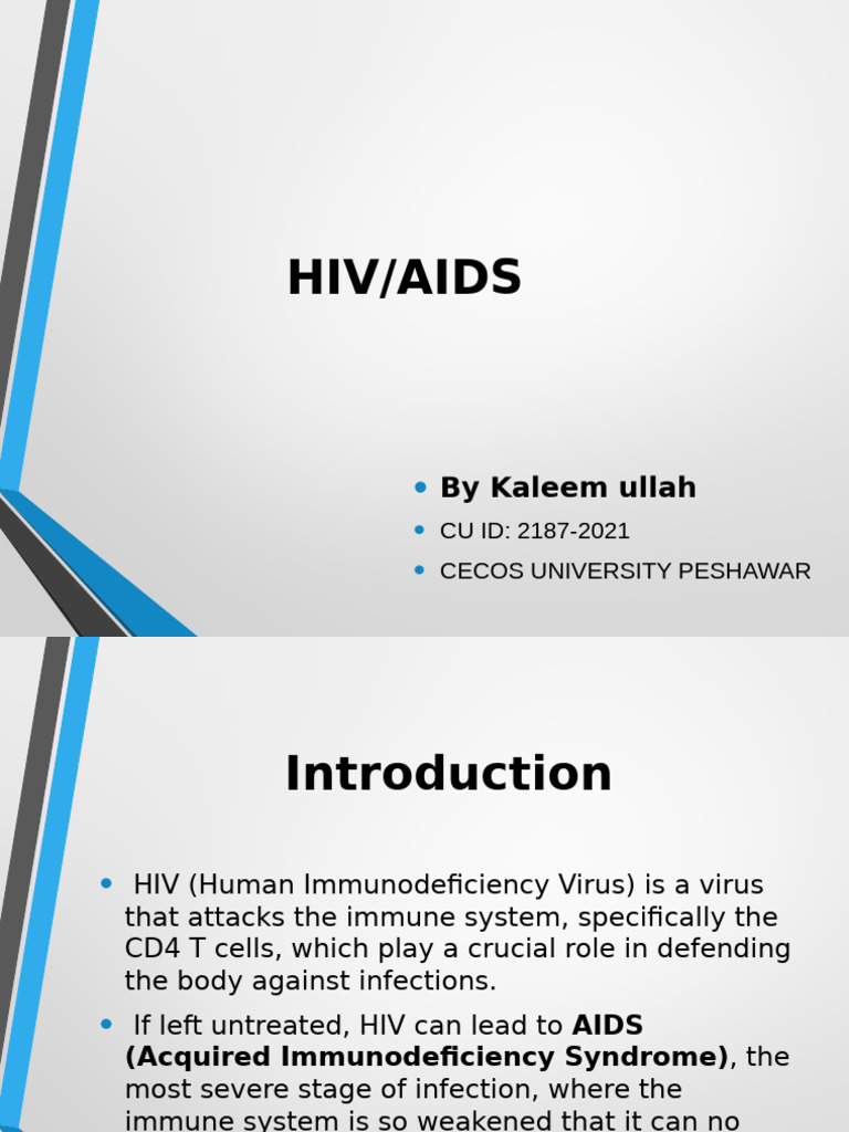 Overview of HIV/AIDS Presentation | PDF