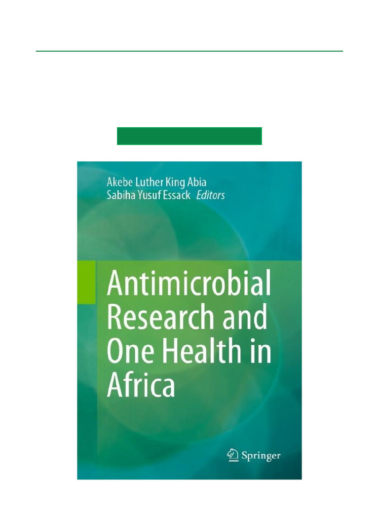Antimicrobial Research and One Health in Africa Reference Book Download ...
