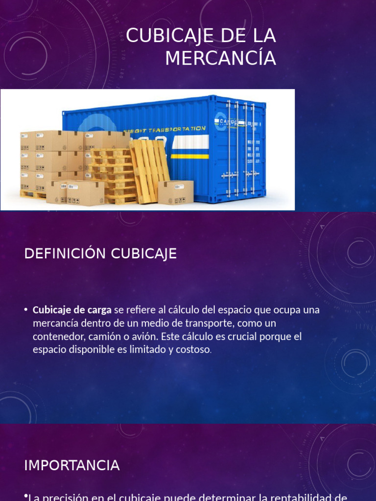 Cubicaje de La Mercancia (Autoguardado) | PDF | Transporte