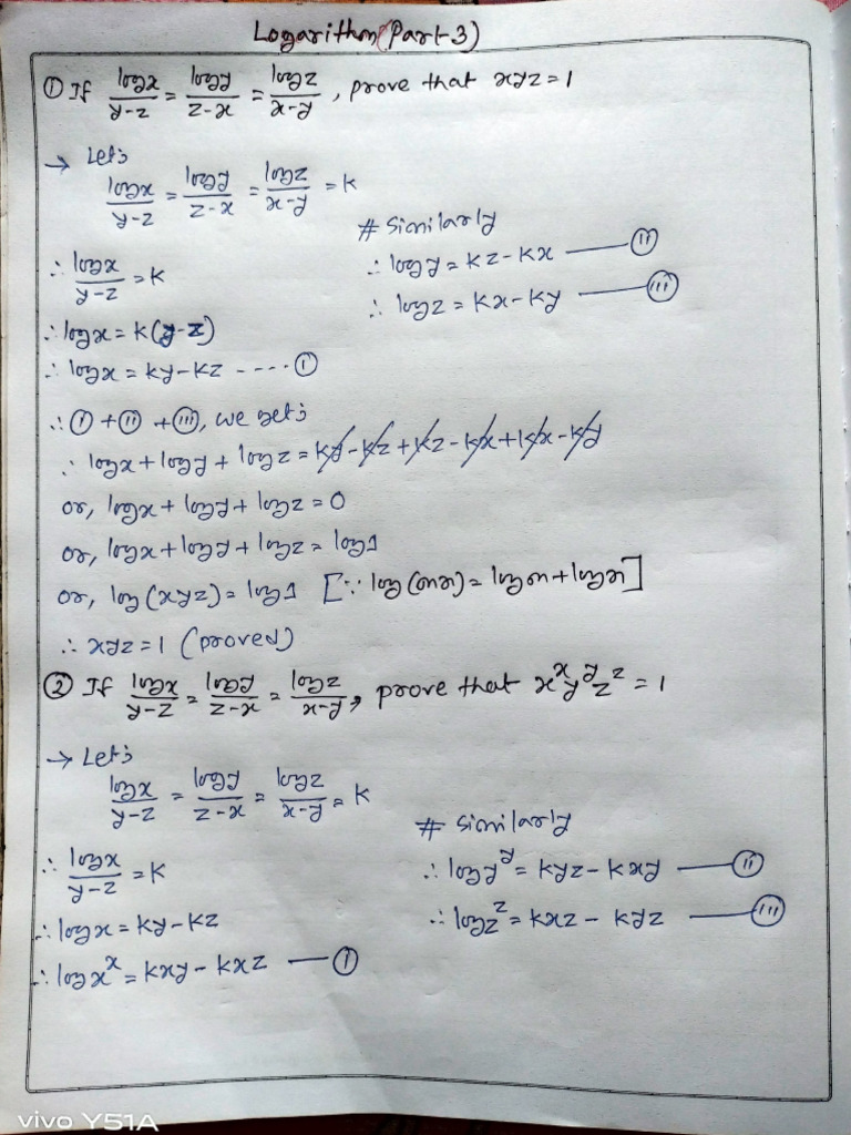 Logarithm Part 3 - PNH | PDF