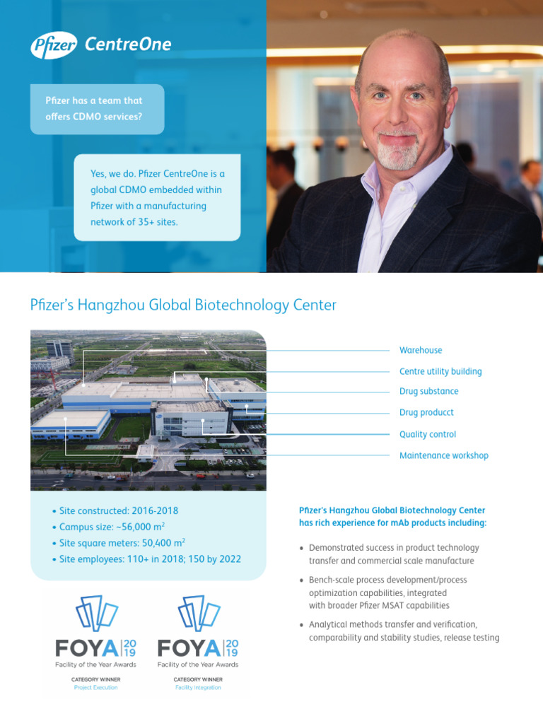 Brochure - Pfizer CentreOne - Hangzhou | PDF