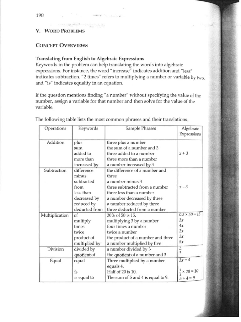 Word Problems | PDF