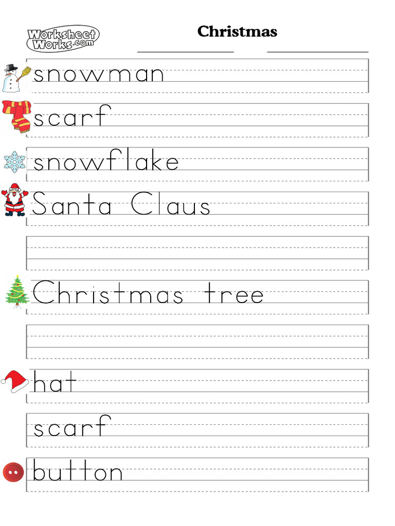 WorksheetWorks Christmas 5 | PDF
